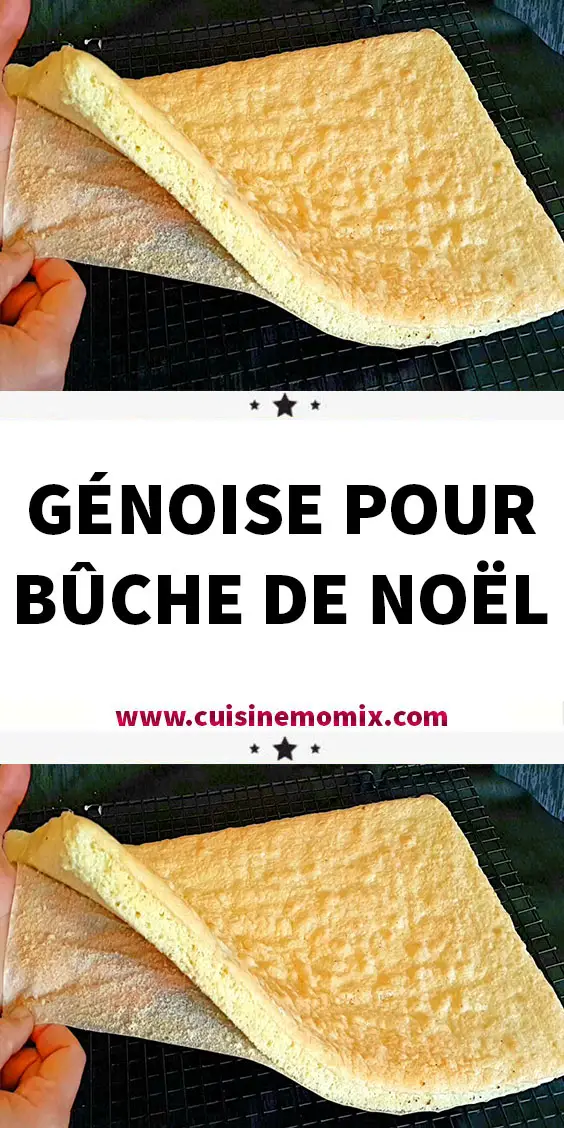 GÉNOISE POUR BÛCHE DE NOËL - Cuisine Momix