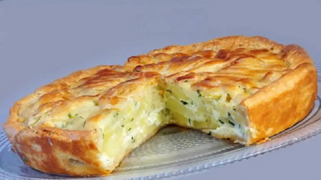 Tourte aux pommes de terre et à la crème fraîche - Cuisine Momix