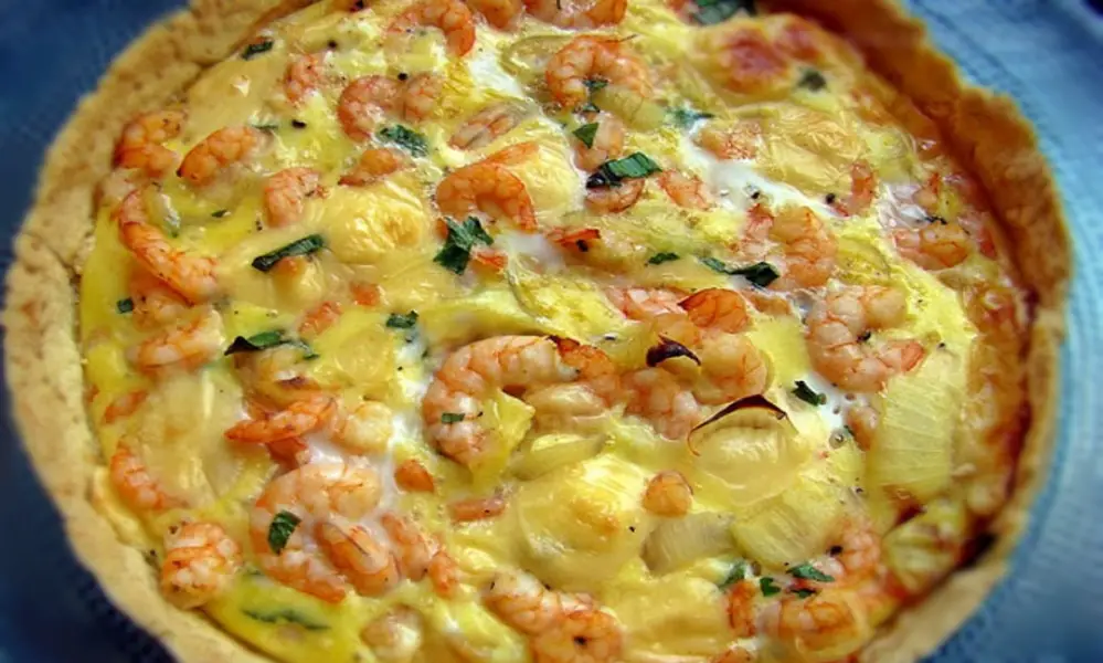 Recette Tarte aux crevettes très simple et rapide - Cuisine Momix